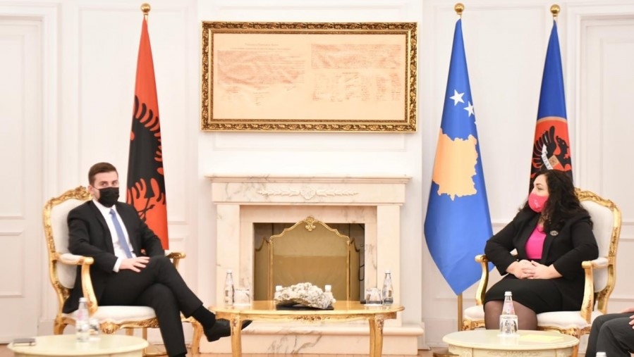 Kosovo and Albania must speak with one voice, Albanian MFA Cakaj meets ...