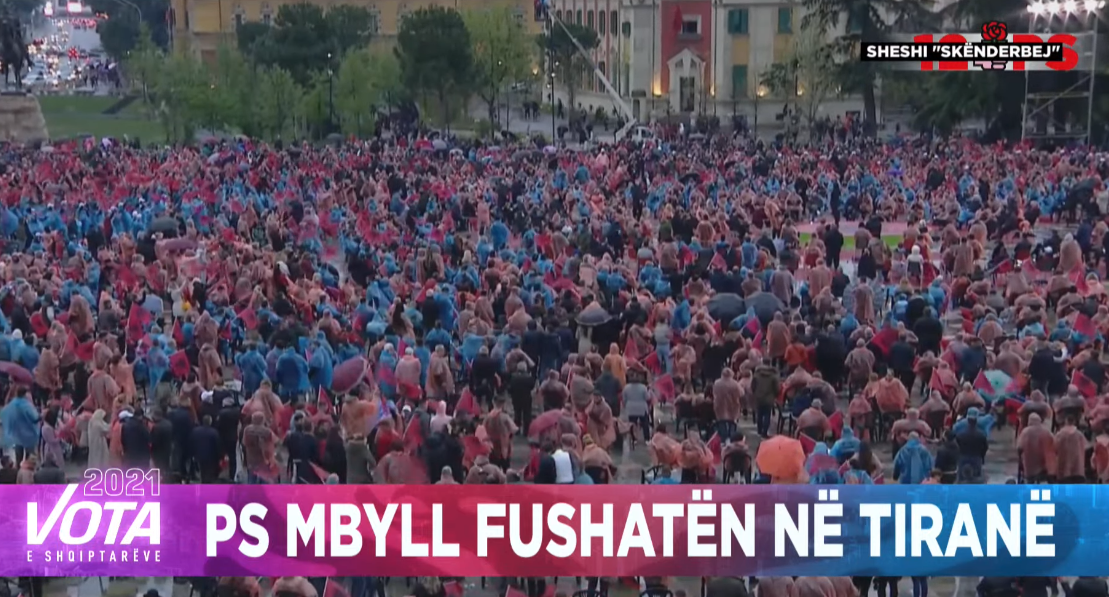 The Socialist Party concludes its electoral campaign in Tirana ...