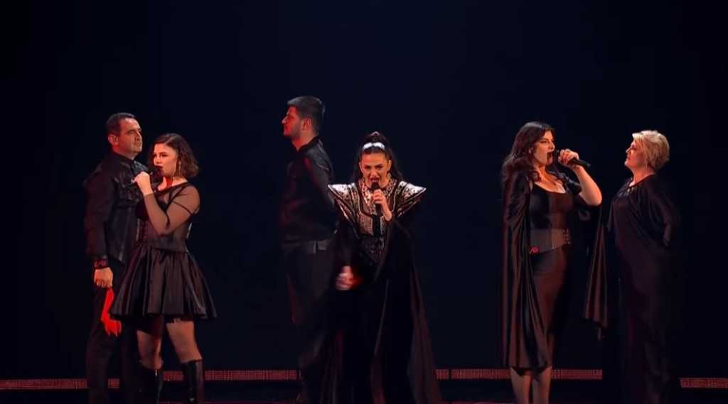 Albania, the 10th to perform on the Eurovision stage, the final night ...