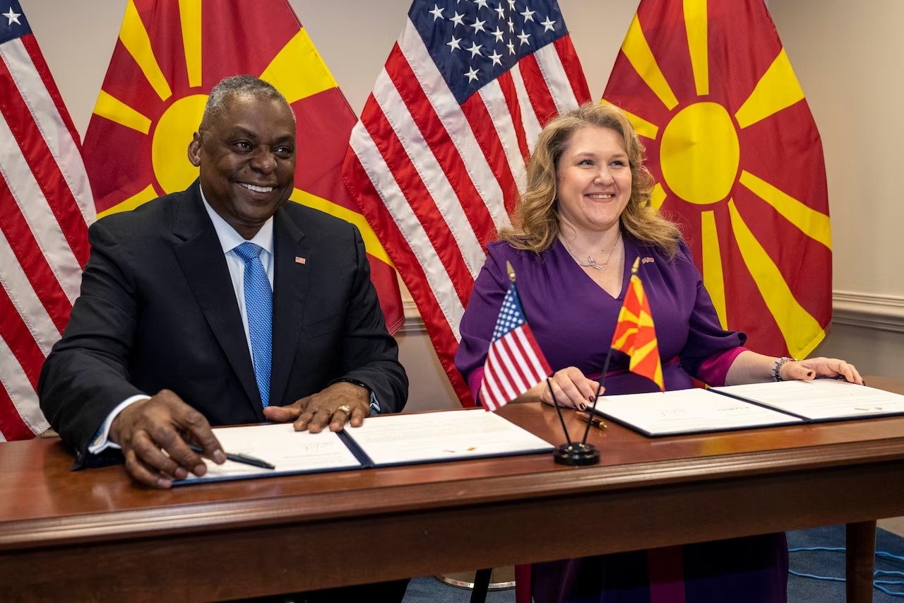 US and North Macedonia sign 10-year roadmap for defense cooperation ...
