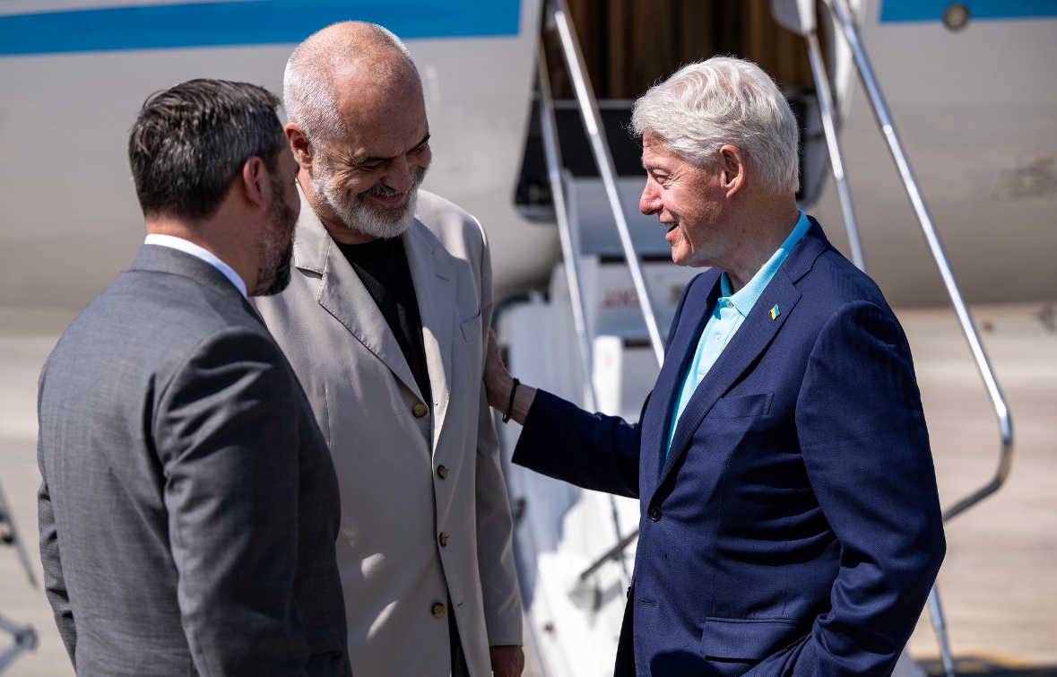 Bill Clinton reacts after visit to Albania: Thank you! I will never ...
