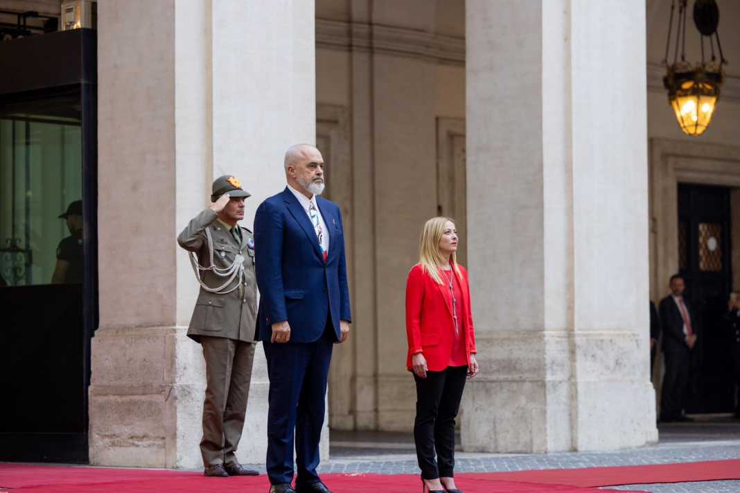 PM Rama's official visit to Italy, welcomed with a state ceremony by ...