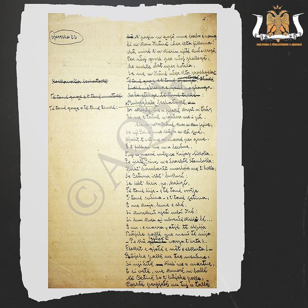 In memoriam of eminent Albanian poet and politician, Gjergj Fishta ...