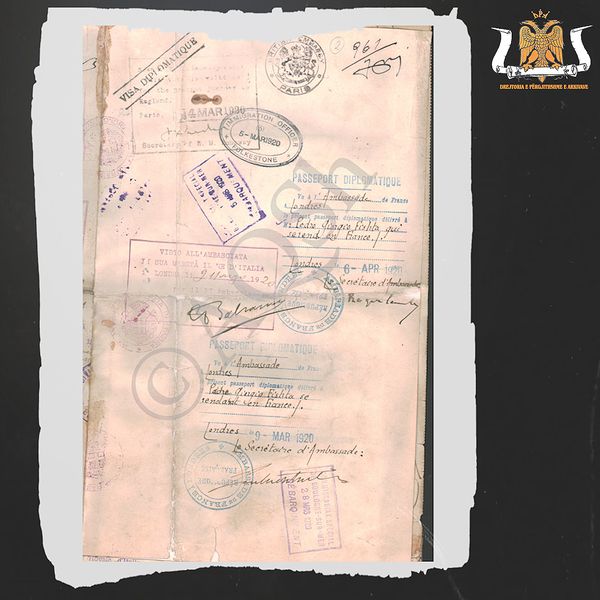 In memoriam of eminent Albanian poet and politician, Gjergj Fishta ...