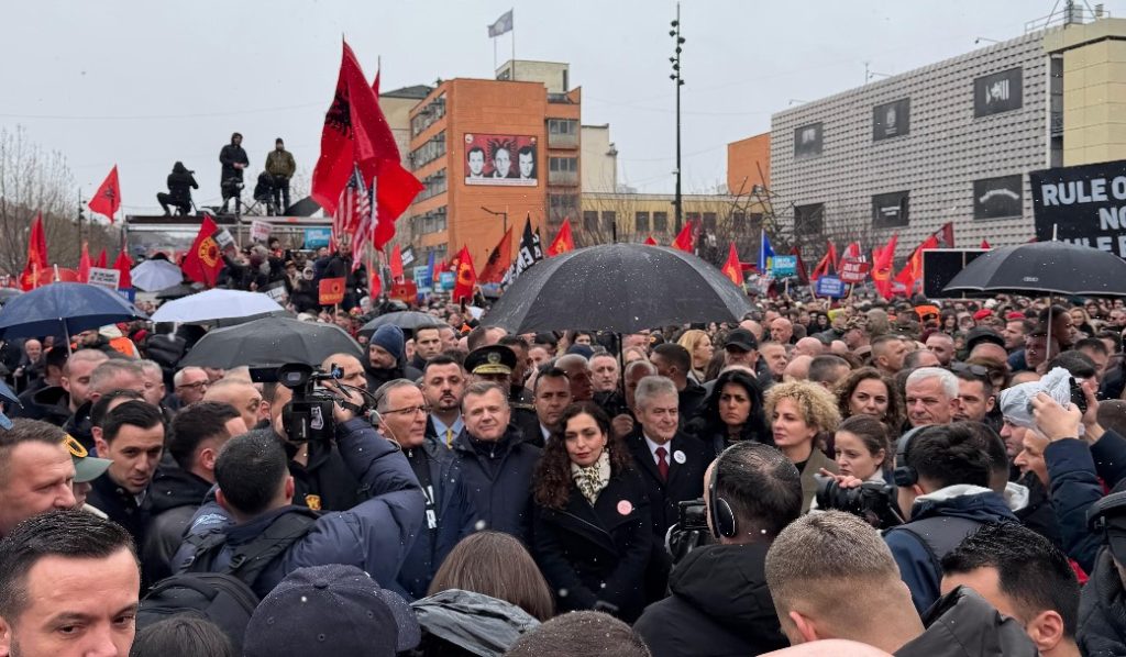 Balla in Pristina, Takes Part in Massive March in Defense of the KLA ...