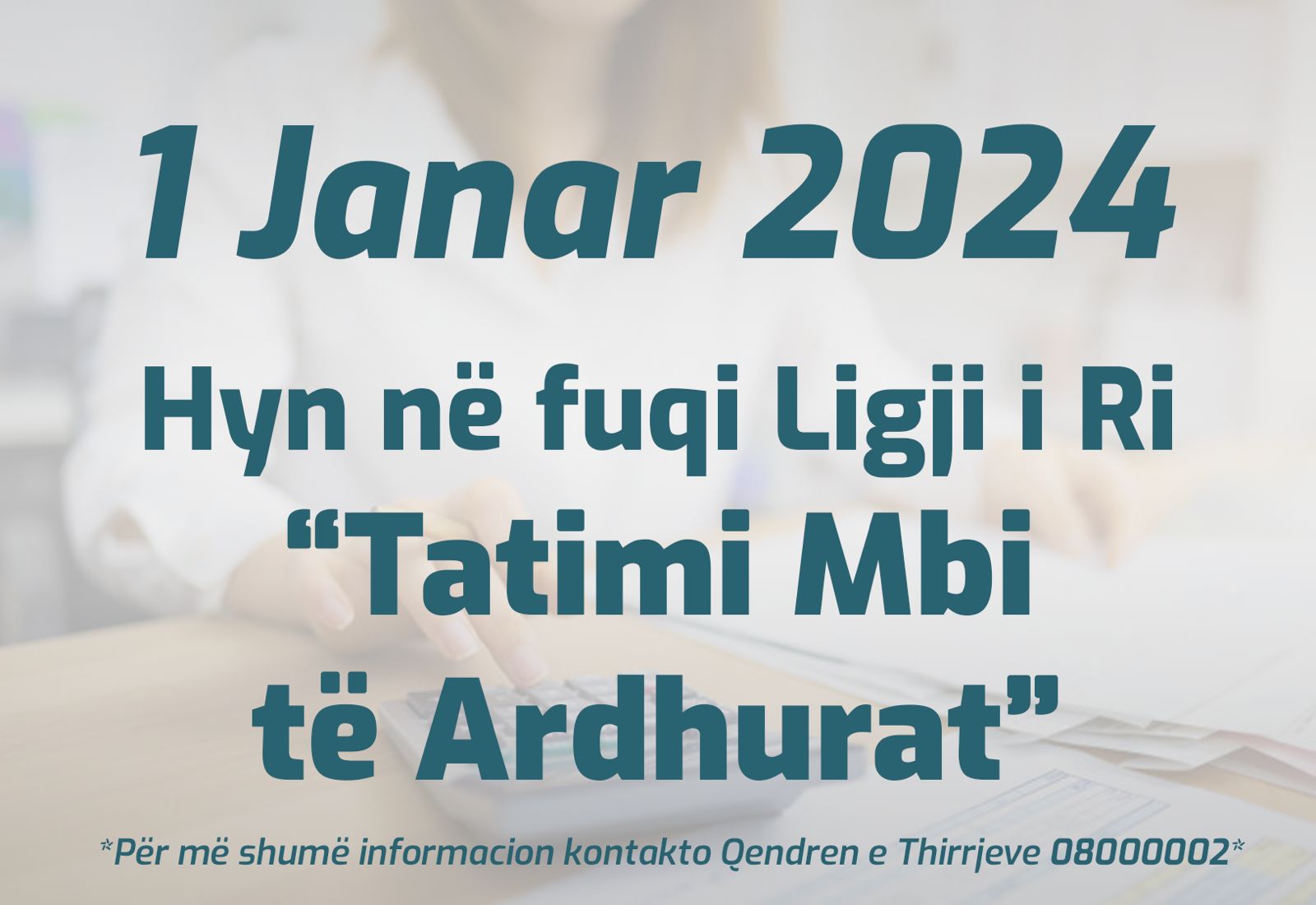 Administrata Tatimore thirrje tatimpaguesve: Nga 1 janari në fuqi ligji ...
